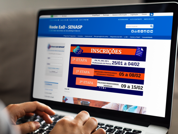 Cursos à distância para servidores da segurança pública iniciam ...