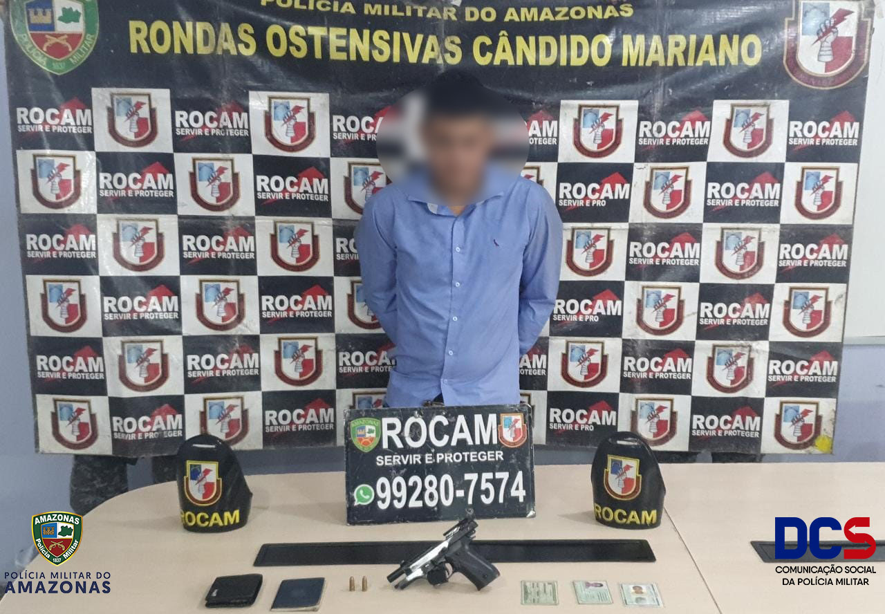 PM detém homem por porte ilegal de arma de fogo - SSP
