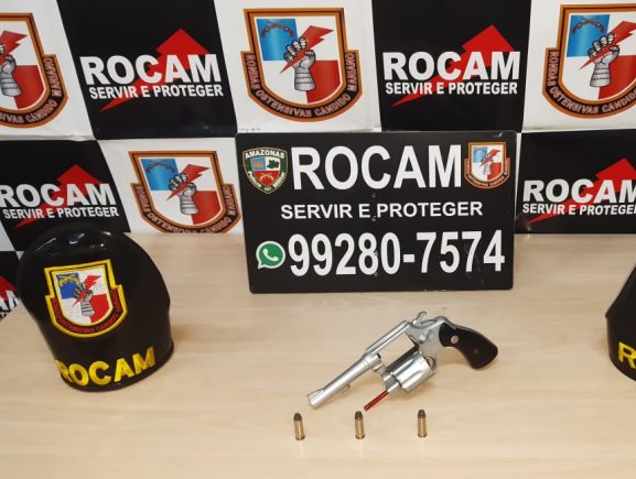 Rocam detêm homem com revólver no bairro Jorge Teixeira - SSP